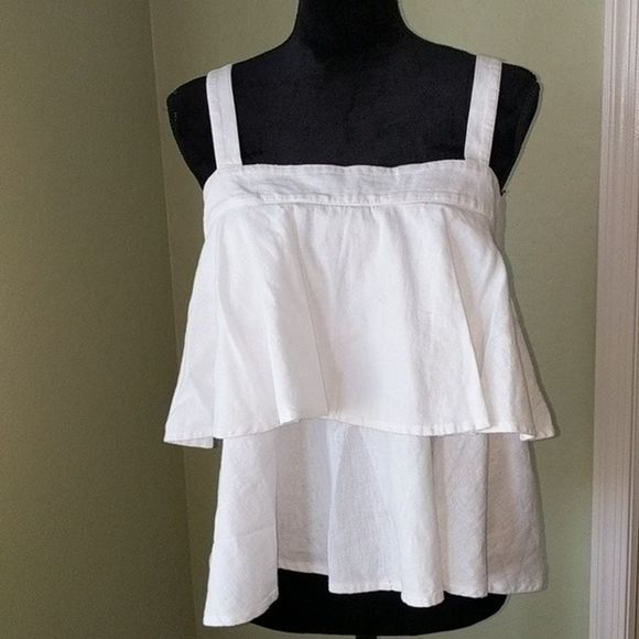 Abound | Tops | Abound Tiered Ruffle Top White | Poshmark